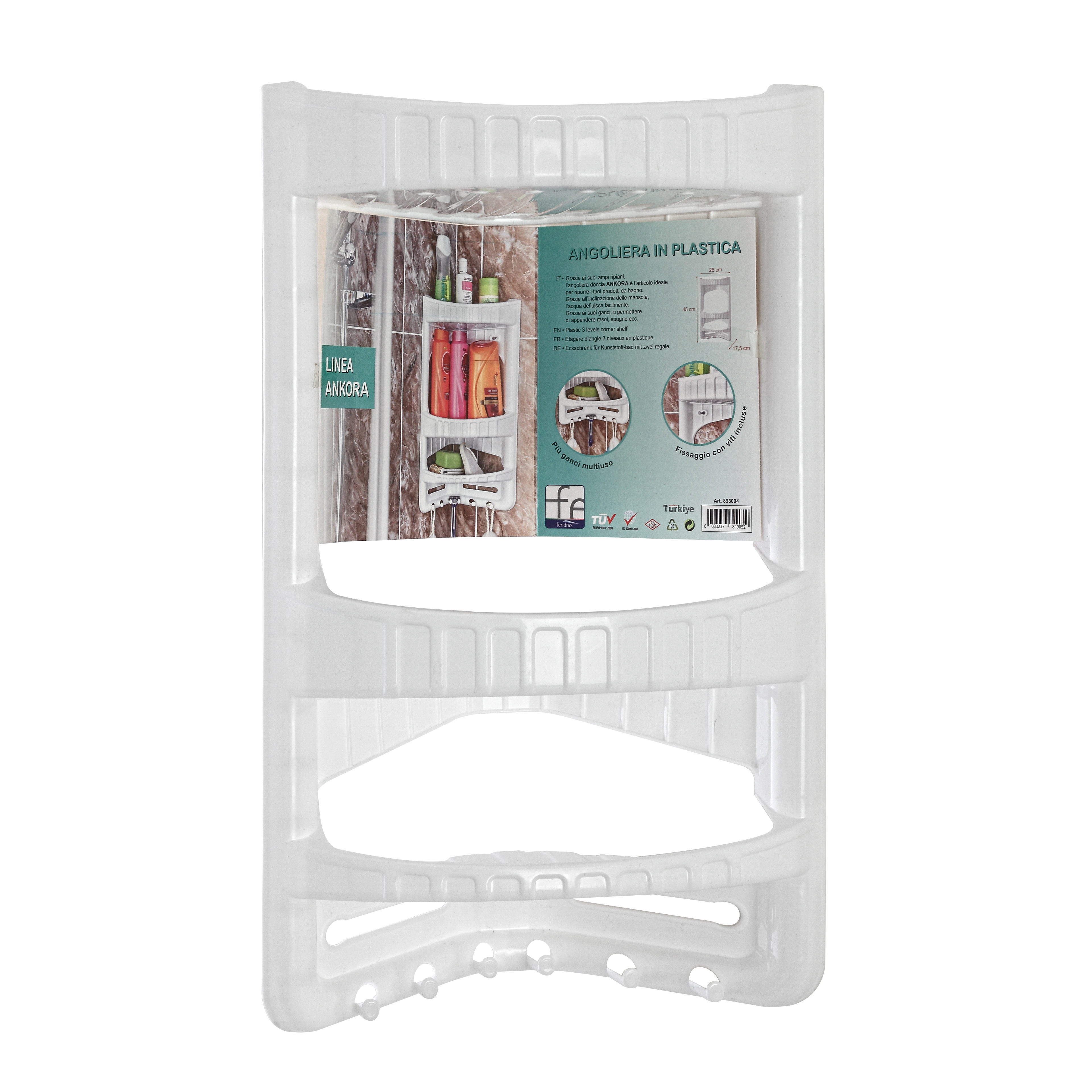 ANGOLIERA ANKORA 28X17.5XH45CM BIANCA | Bricomarket